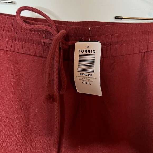 torrid | Pants & Jumpsuits | Torrid New Pullon Wide Leg Stretch Linen ...